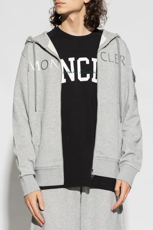 Moncler Logo Zip-up Hoodie