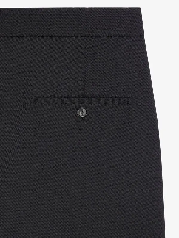 Givenchy Flare Tailored Pants In Tricotine Wool And Mohair