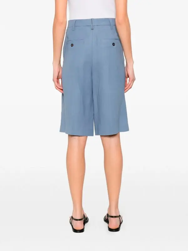 Brunello Cucinelli Fluid Twill Sartorial Bermuda Shorts - Blue