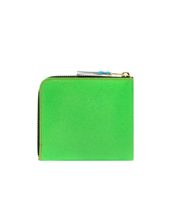 Comme Des Garçons Logo Zipper Square Wallet