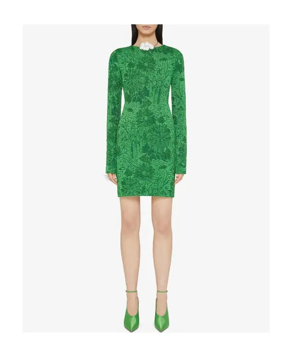 Givenchy Lurex Floral Jacquard Dress