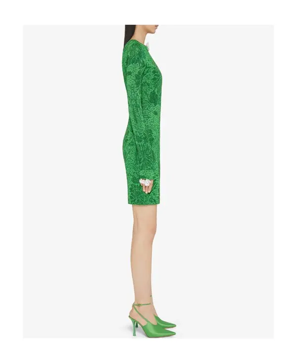 Givenchy Lurex Floral Jacquard Dress