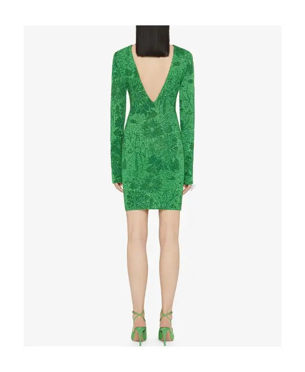 Givenchy Lurex Floral Jacquard Dress