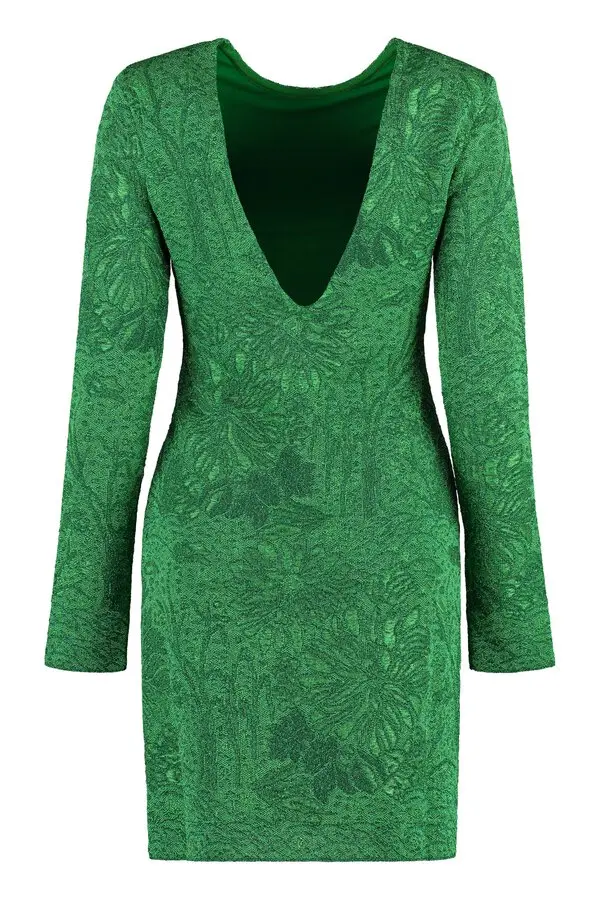 Givenchy Lurex Floral Jacquard Dress