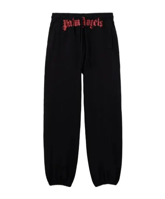 Palm Angels Waist Logo Joggers - Black