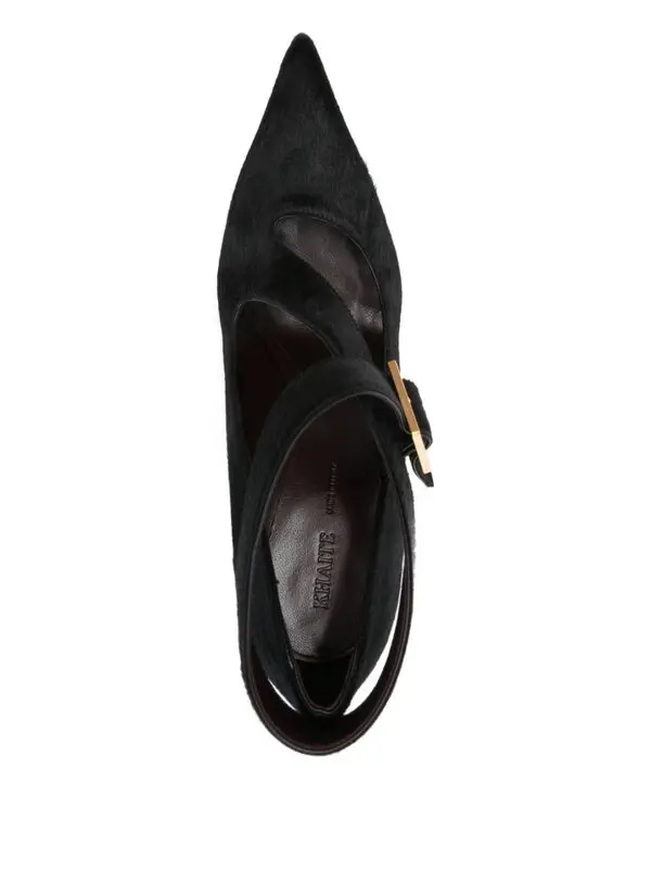Khaite Pointed-toe Stiletto Heels With Buckle Detail