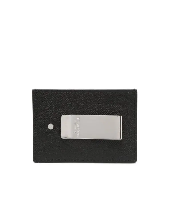 TOM FORD Monogram-plaque Leather Cardholder