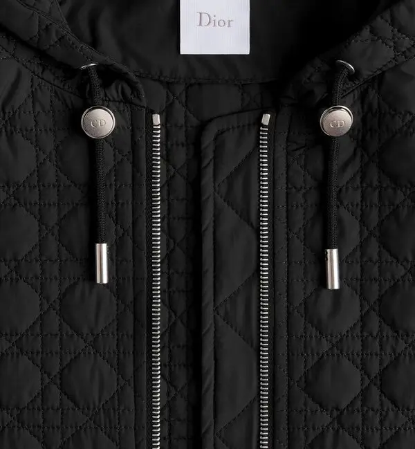 Dior Zipped Macrocannage Hooded Jacket