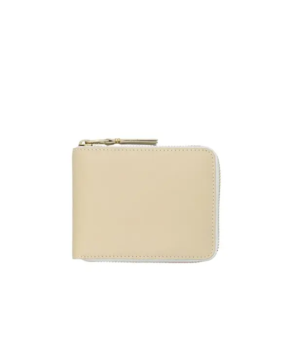 Comme Des Garçons Zipper Wallet - Beige