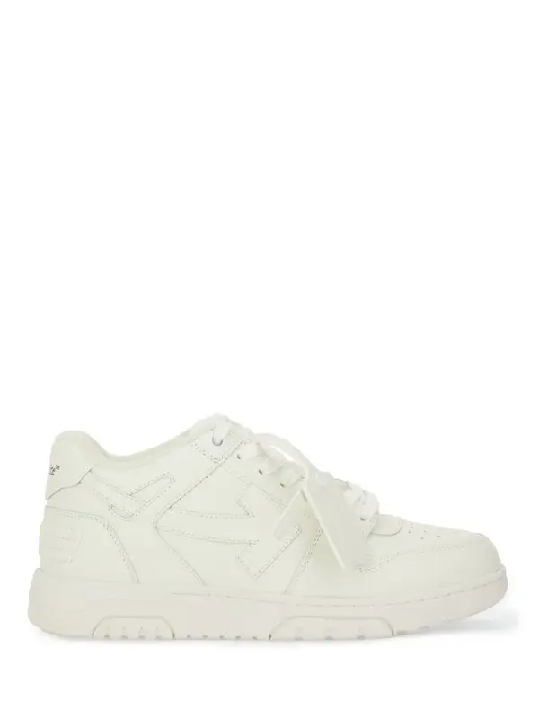 Off-White Lace-up Sneakers With Perforated Details
