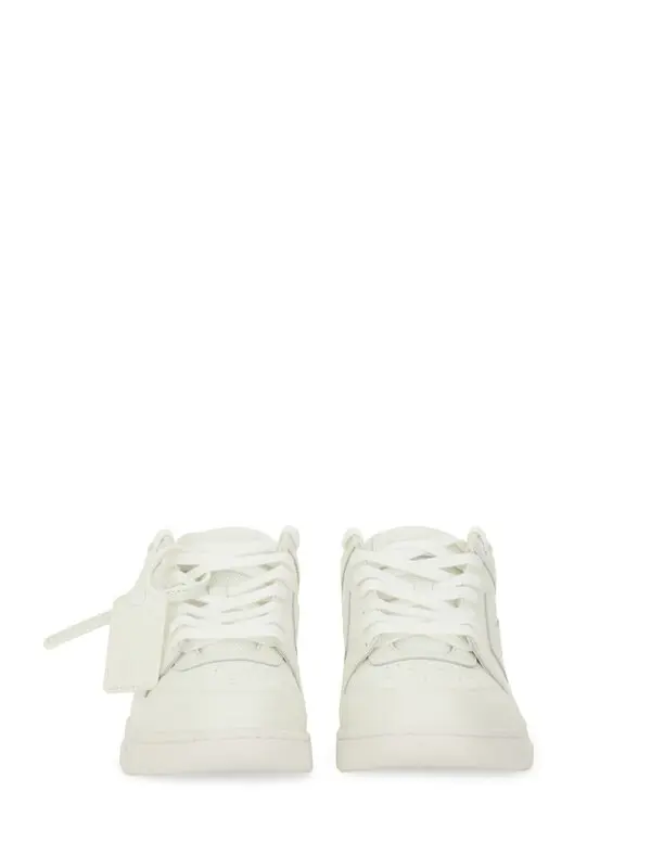 Off-White Lace-up Sneakers With Perforated Details