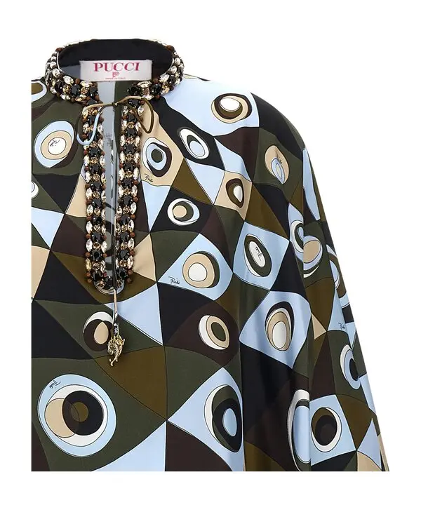 Emilio Pucci Occhi Oversized Caftan Dress