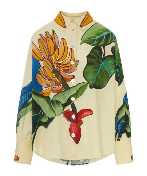 Farm Rio Banana Grapes Shirt - Nude