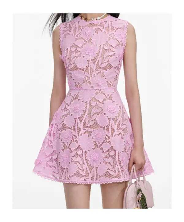 SELF-PORTRAIT Lace Mini Dress