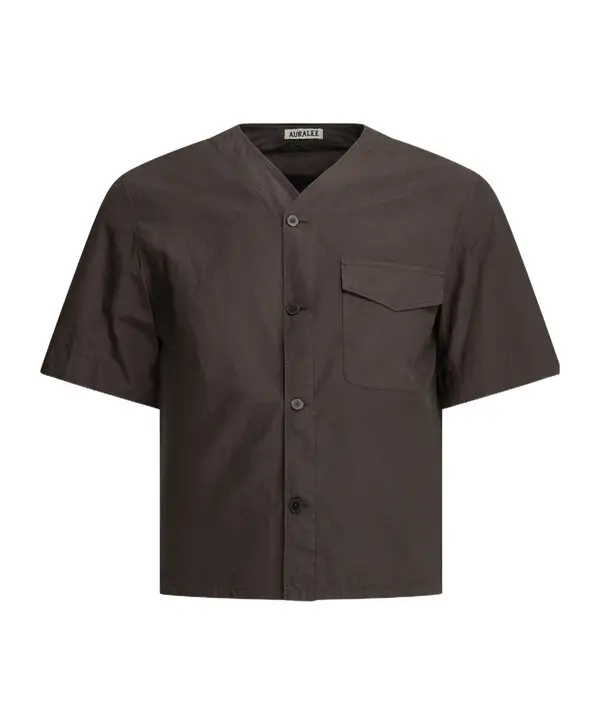 Auralee V-neck Short-sleeved Shirt