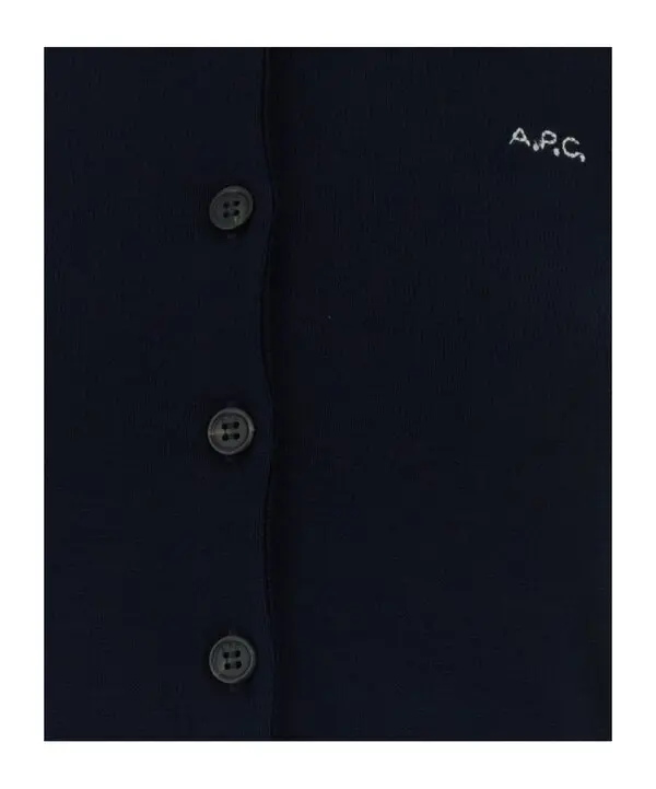 A.p.c. Logo Detailed Buttoned Cardigan
