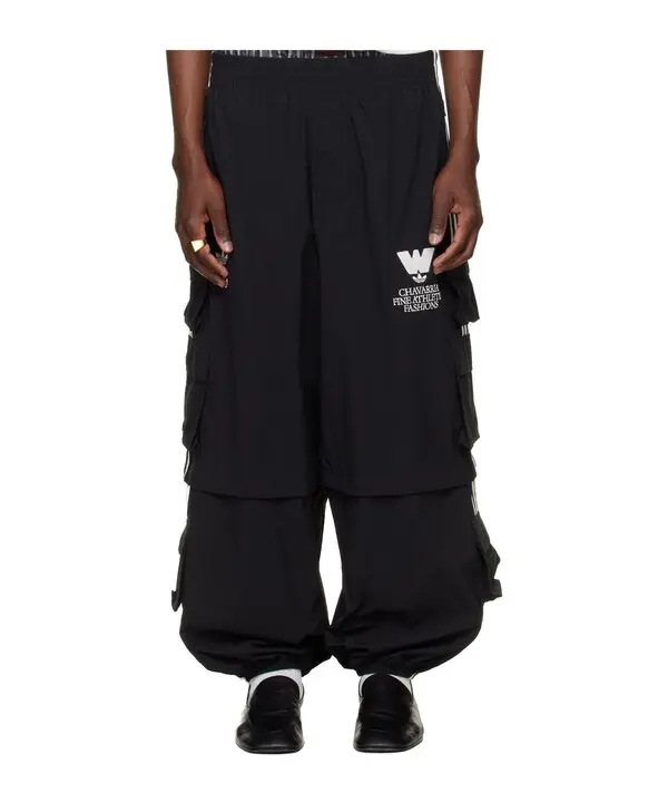 ADIDAS X WILLY CHAVARRIA Willy Chavarria X Adidas Originals Collaboration Detachable Workwear Pants - Black