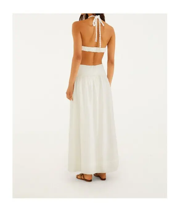 Farm Rio Embroidered Starfish Maxi Dress