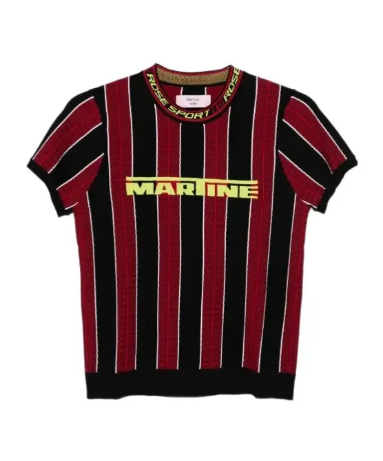 Martine Rose Striped Logo T-shirt