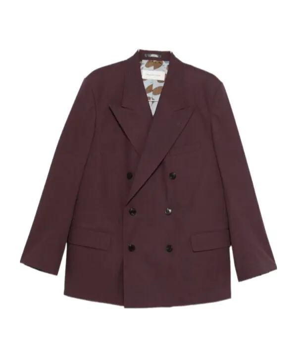 Dries Van Noten Double-breasted Blazer - Red