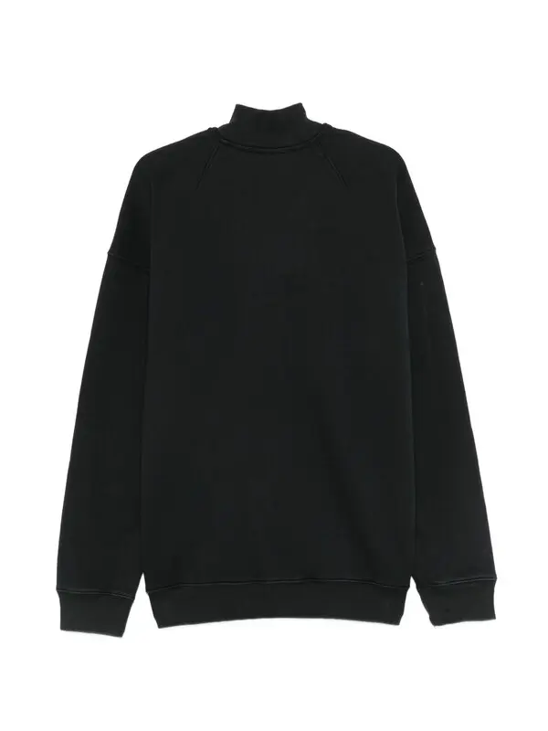 WILLY CHAVARRIA Half-zip Mock Neck Sweatshirt