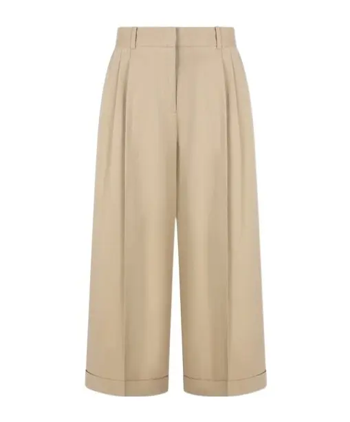 THE ROW Pleated Twill Trousers