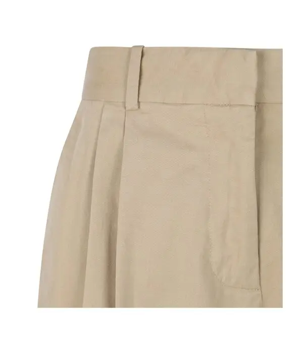 THE ROW Pleated Twill Trousers
