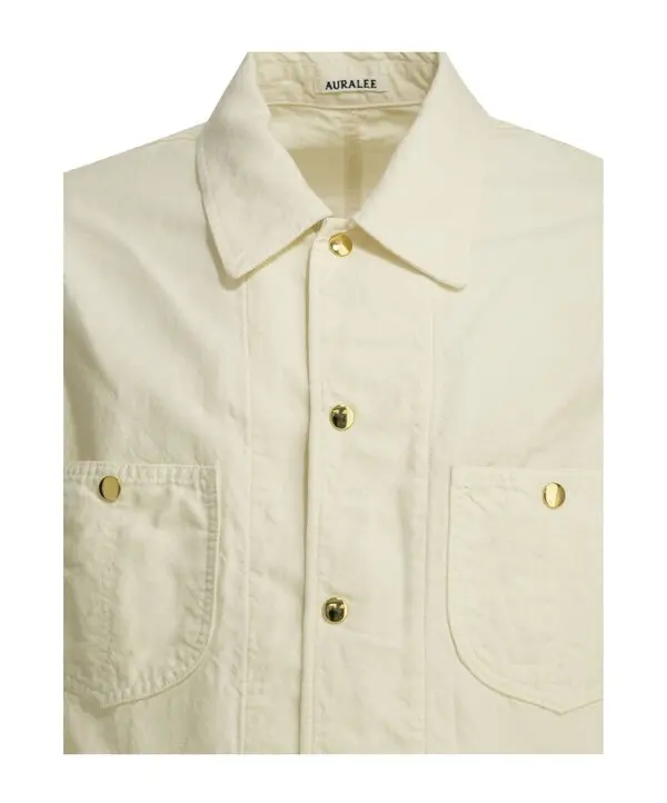 Auralee Oxford-weave Work Jacket