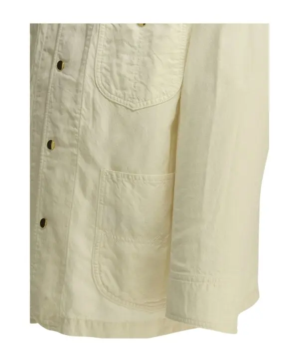 Auralee Oxford-weave Work Jacket