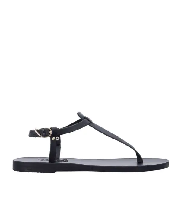 ANCIENT GREEK SANDALS Lito Strappy Flat Sandals - Black