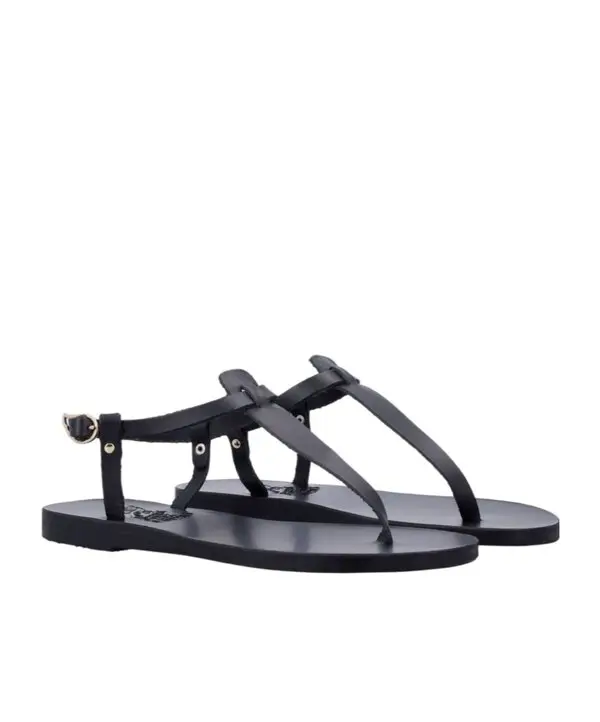 ANCIENT GREEK SANDALS Lito Strappy Flat Sandals - Black