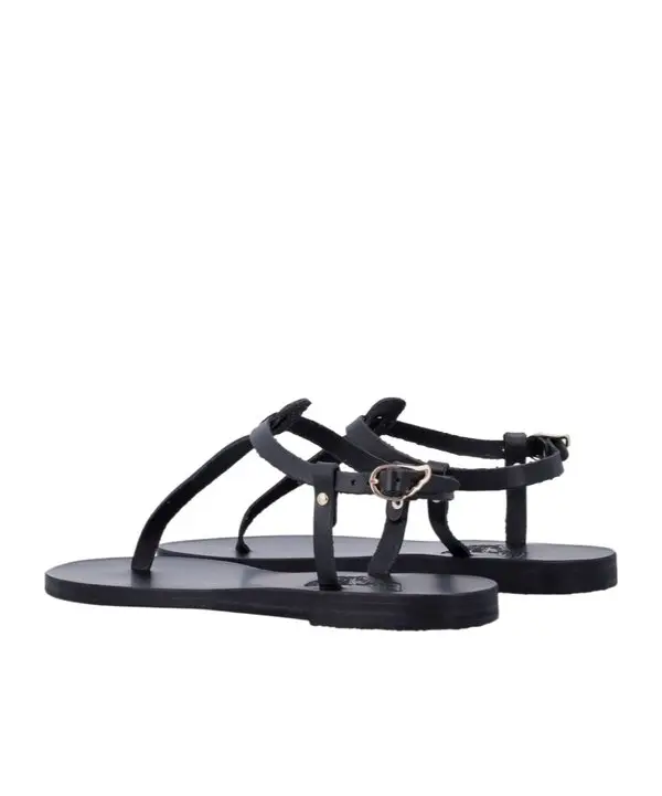 ANCIENT GREEK SANDALS Lito Strappy Flat Sandals - Black