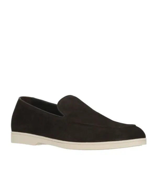 DOUCAL'S Round-toe Slip-on Loafers