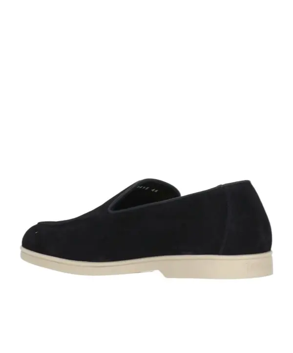 DOUCAL'S Round Toe Slip-on Loafers - Black