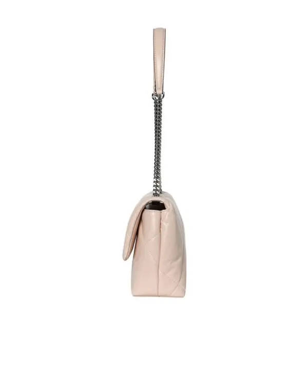 Tory Burch Small Kira Diamond Quilt Shoulder Bag - Nude