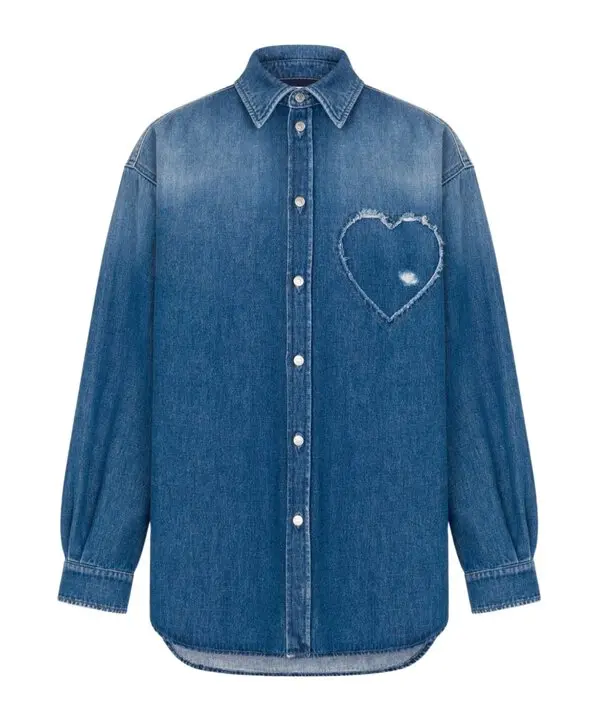 Moschino Heart-detailed Buttoned Shirt