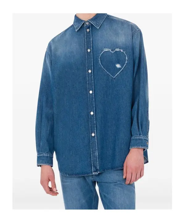Moschino Heart-detailed Buttoned Shirt
