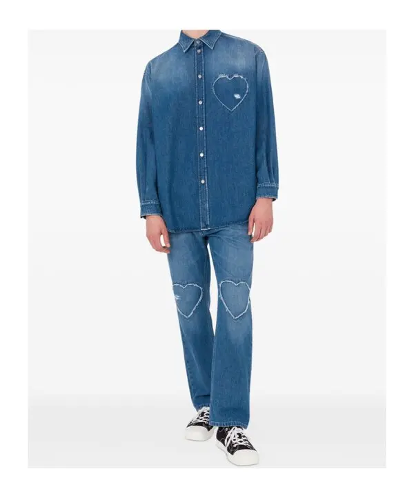Moschino Heart-detailed Buttoned Shirt