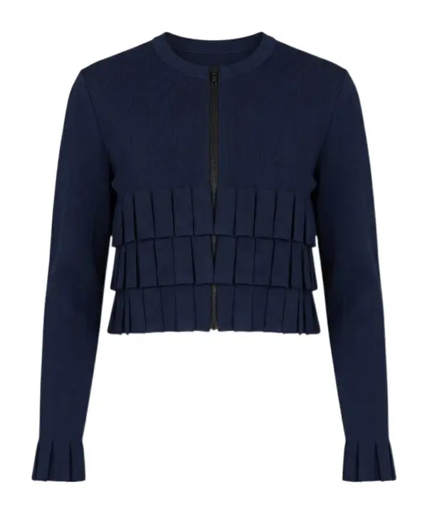 Alaïa Long-sleeved Knitwear With Ruffle Detail