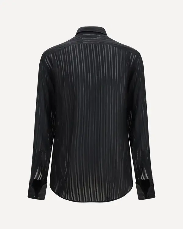 Gucci Striped Gauze Shirt