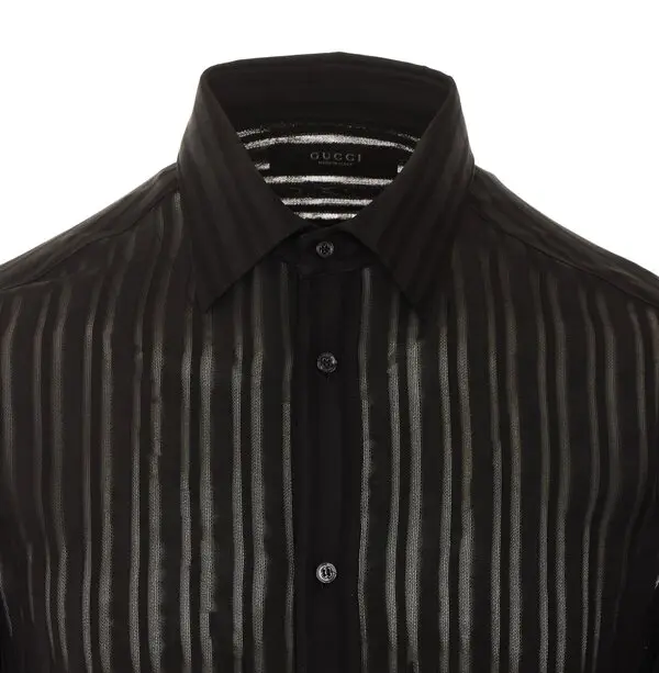 Gucci Striped Gauze Shirt