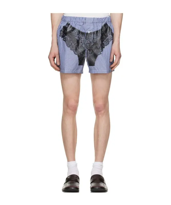 Vaquera Trompe L'oeil Boxer Shorts - Gray