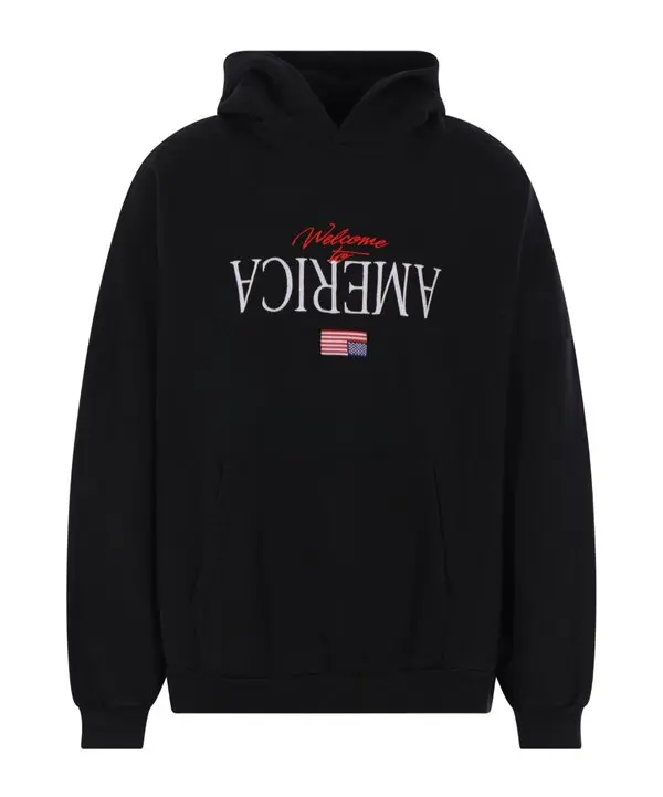 WILLY CHAVARRIA Welcome To America" Oversized Hoodie