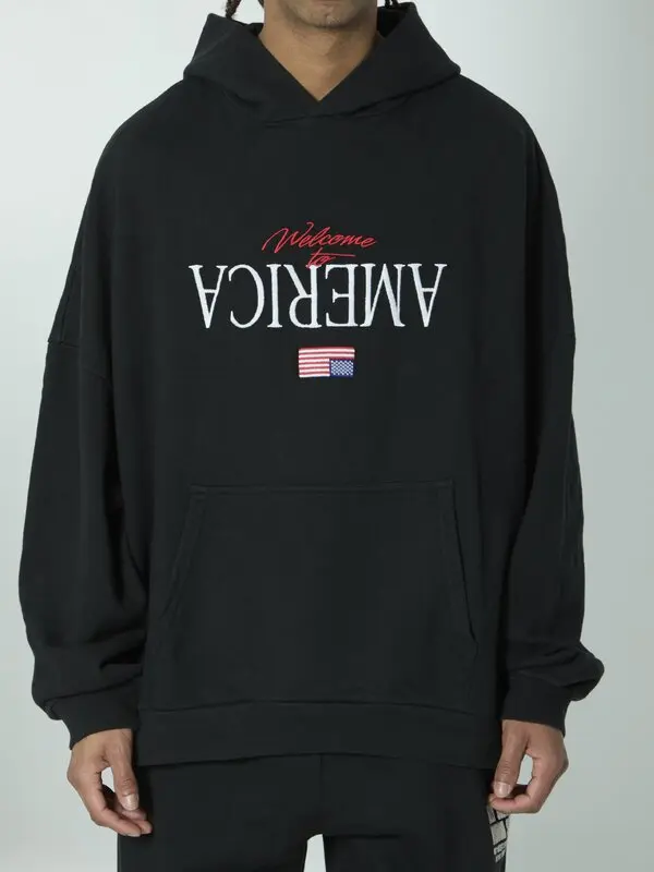 WILLY CHAVARRIA Welcome To America" Oversized Hoodie