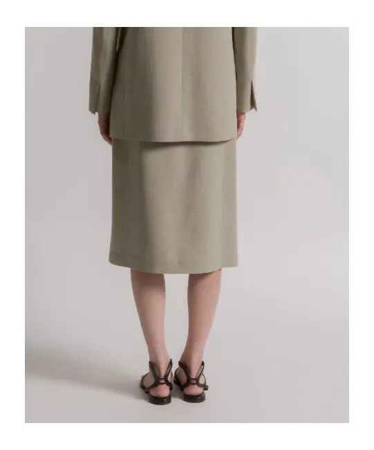 Alberta Ferretti Tweed Wrap Skirt