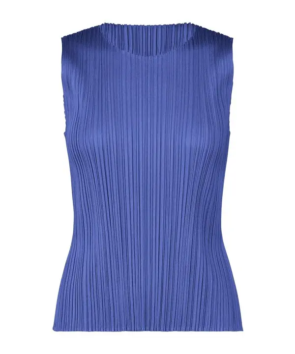 PLEATS PLEASE BY ISSEY MIYAKE Sleeveless Round Neck Top