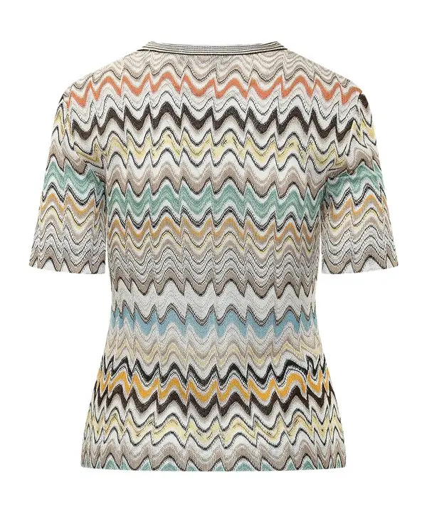 Missoni Zigzag Knit Short-sleeve Top