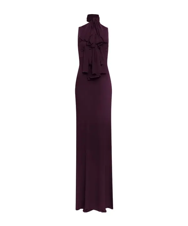 Alaïa Fluid Jersey Bow Dress