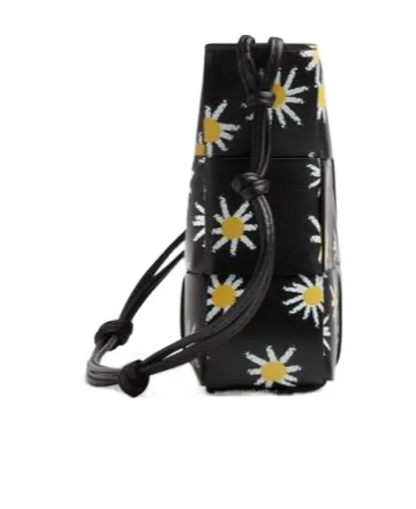 Bottega Veneta Intreccio Daisy Print Woven Shoulder Bag