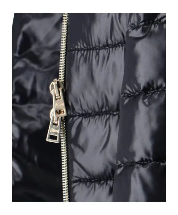 Herno Zip-up Padded Jacket With Stand-up Collar